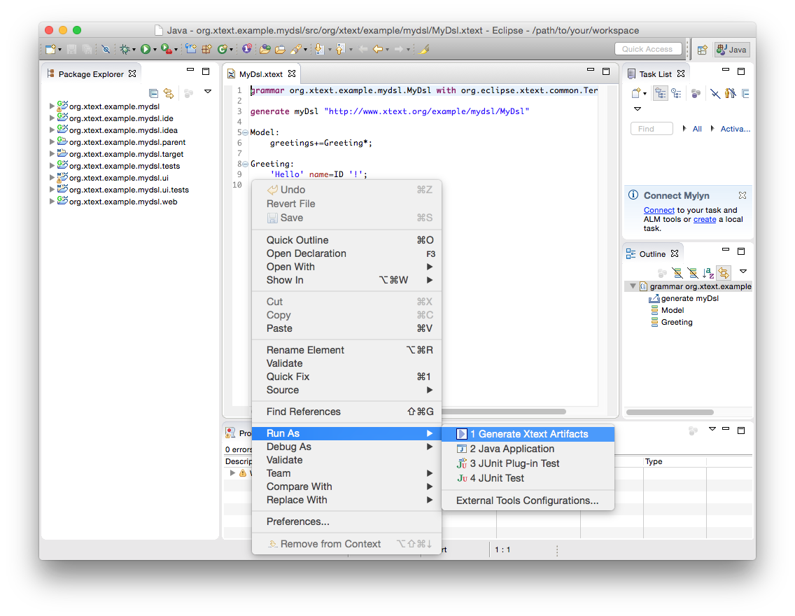 Get Started With Xtext And Eclipse In 5 Minutes